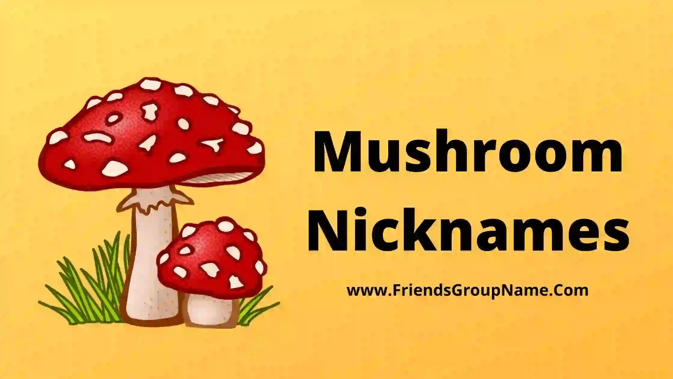 250 Mushroom Nicknames 2024 Cute Best Funny Mushroom Names Ideas